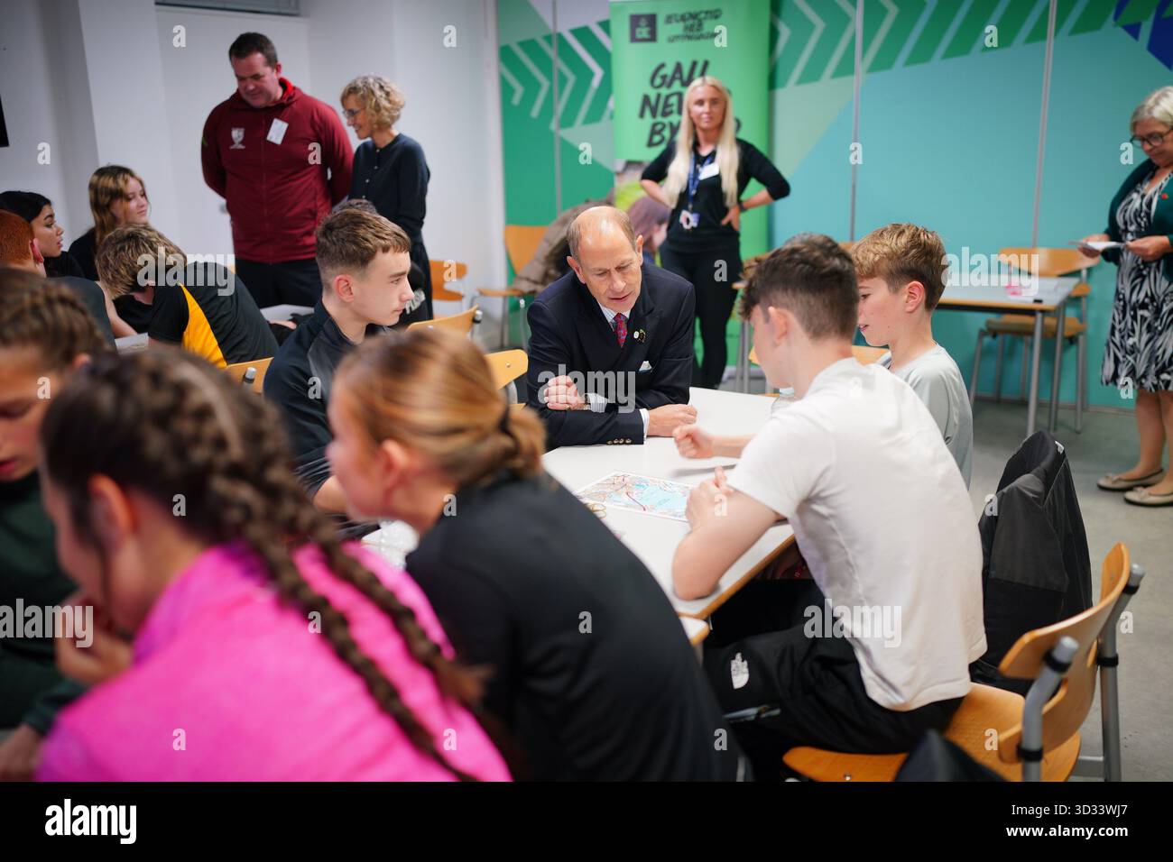 The Duke of Edinburgh during a visit to the Pierhead in Cardiff to meet ...