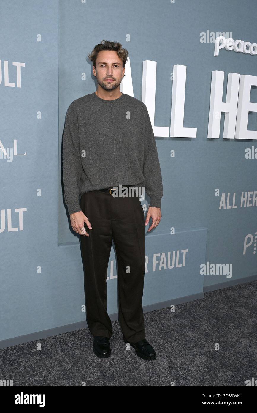 Tyler Lain attends the Peacock TV Series "All Her Fault" New York ...