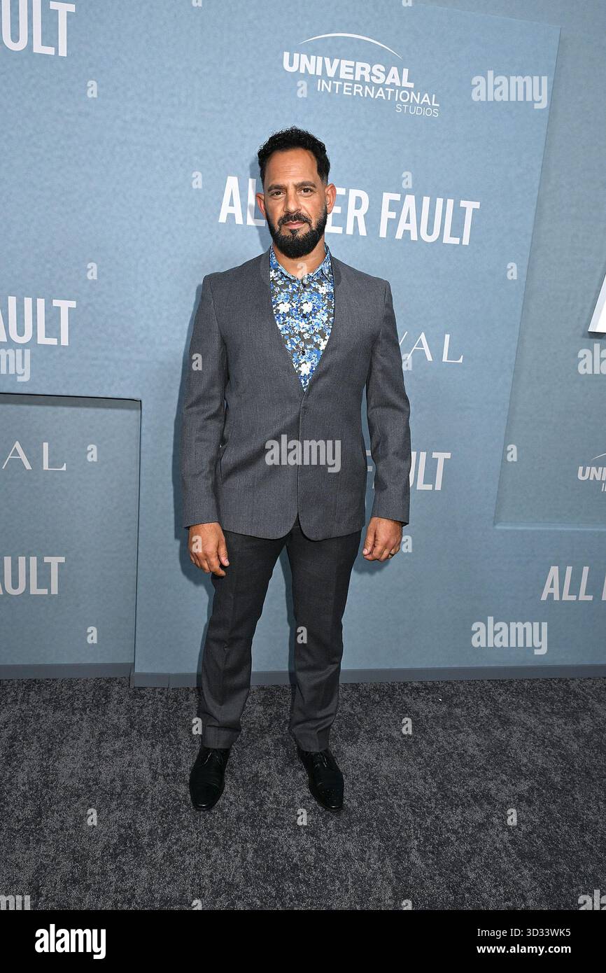 Patrick Sabongui attends the Peacock TV Series "All Her Fault" New York ...