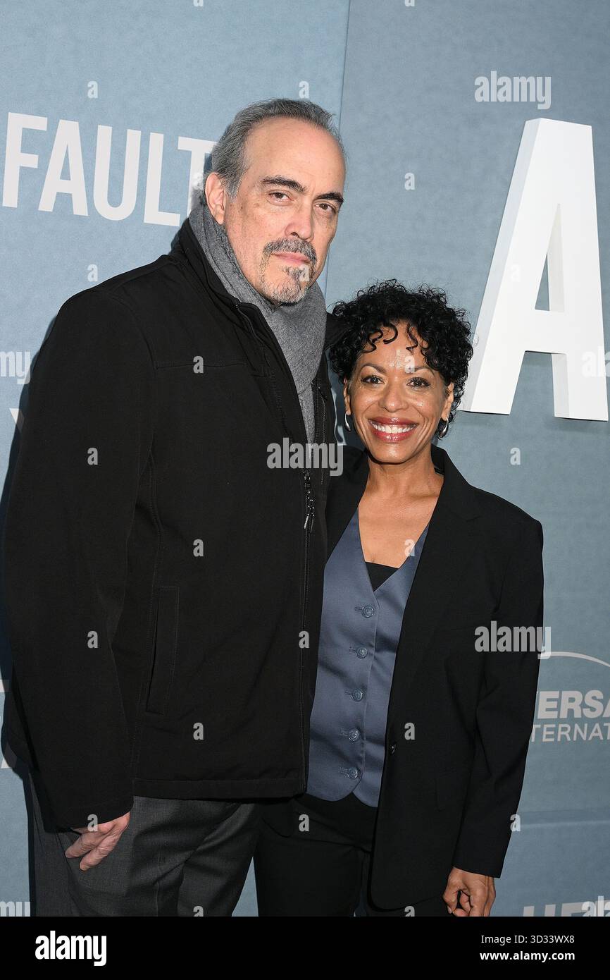 David Zayas and wife Liza Colon Zayas attend the Peacock TV Series "All ...