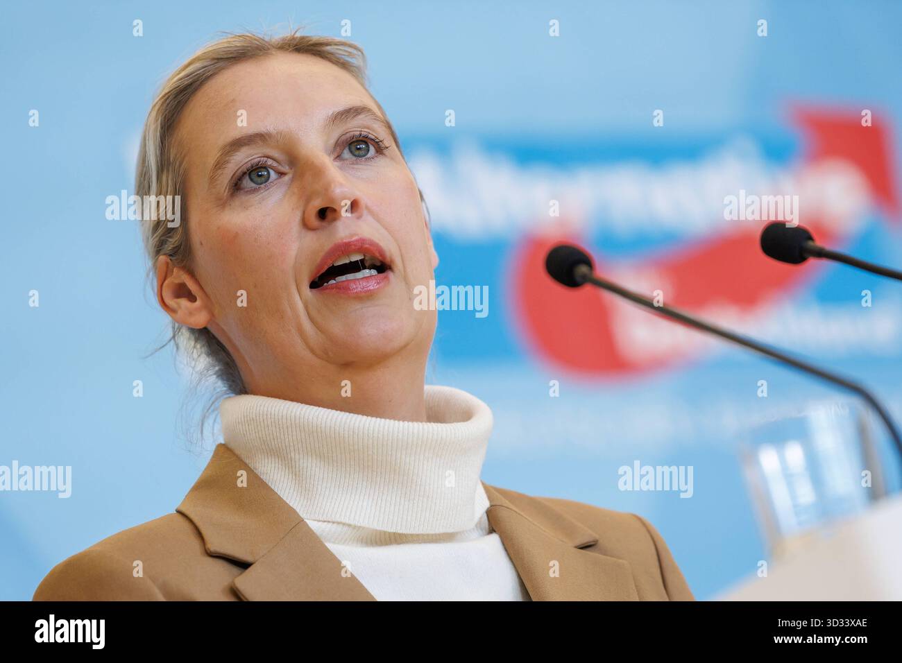 Statement AfD Alice Weidel AfD, bei einem Statement der AfD am 04.11.25 ...