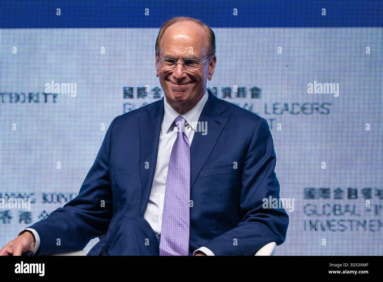 Larry Fink, Chairman and CEO of BlackRock at the Global Financial ...