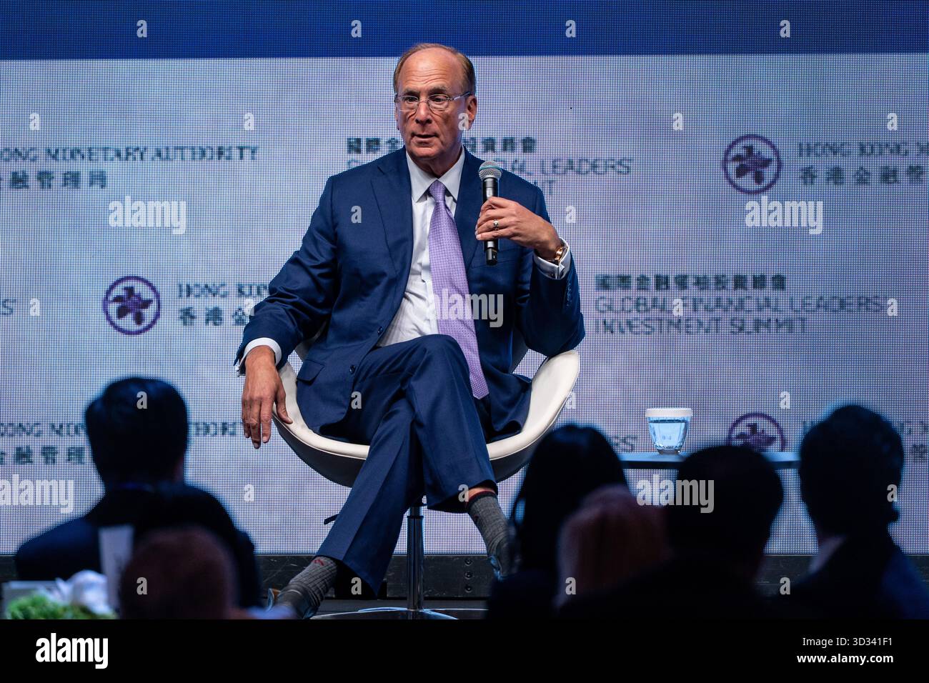 Larry Fink, Chairman and CEO of BlackRock at the Global Financial ...