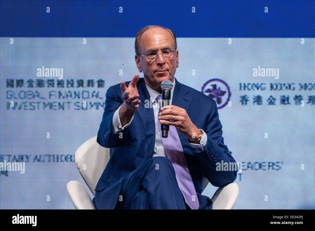 Larry Fink, Chairman and CEO of BlackRock at the Global Financial ...