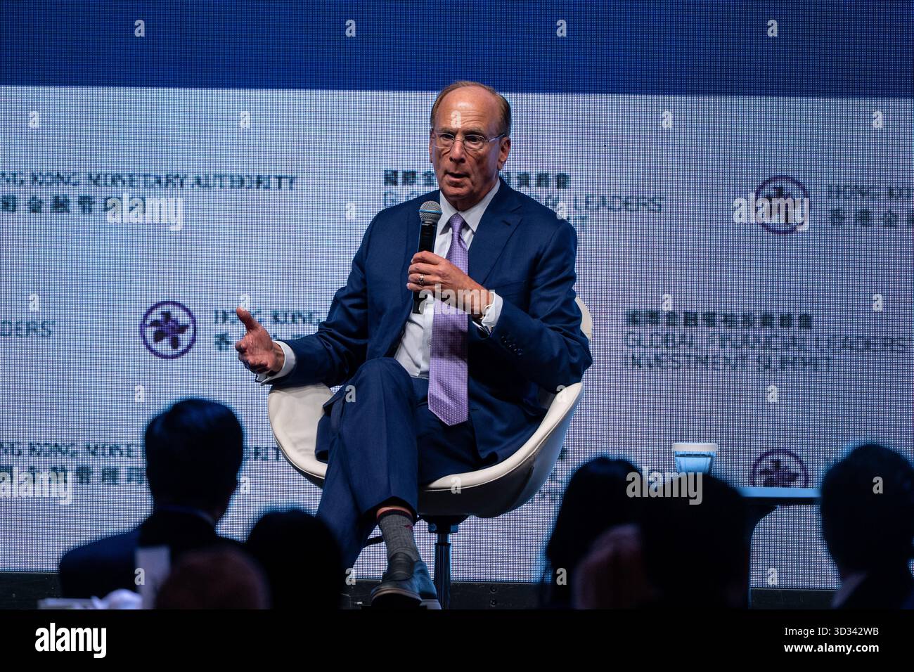 Larry Fink, Chairman and CEO of BlackRock at the Global Financial ...