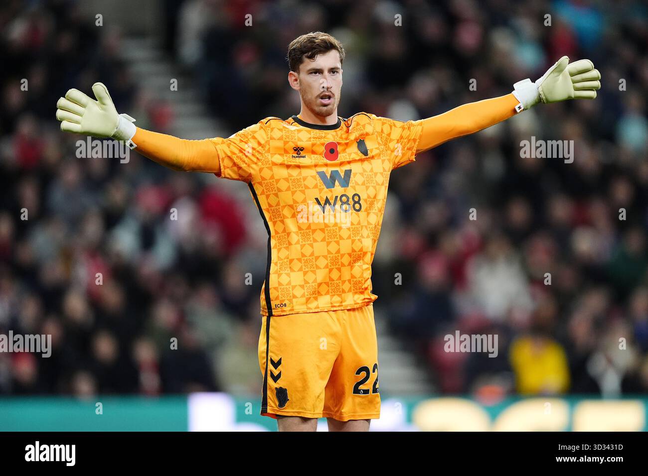 Sunderland goalkeeper Robin Roefs during the Premier League match at ...