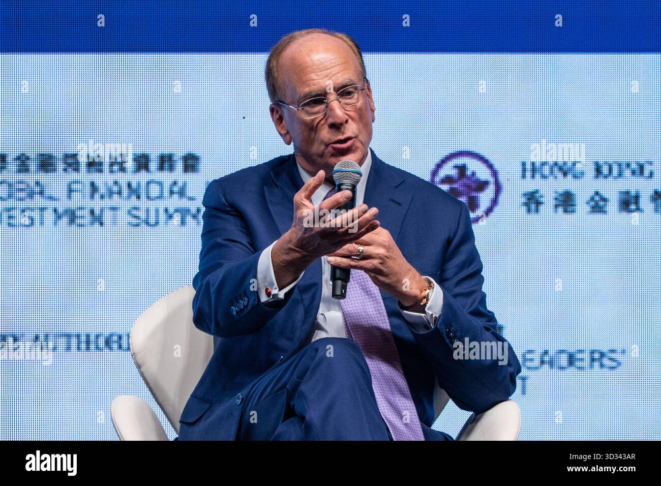 Larry Fink, Chairman and CEO of BlackRock at the Global Financial ...