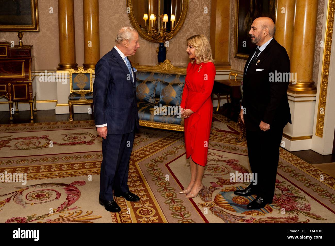 King Charles III receives The Hon. Wendy Lisogar-Cocchia, Lieutenant ...