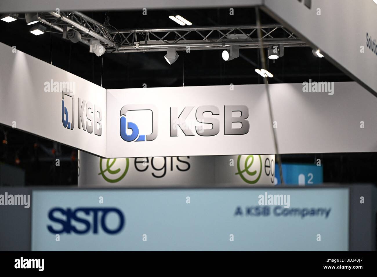 Illustration of the KSB logo, world's leading manufacturers of pumps ...