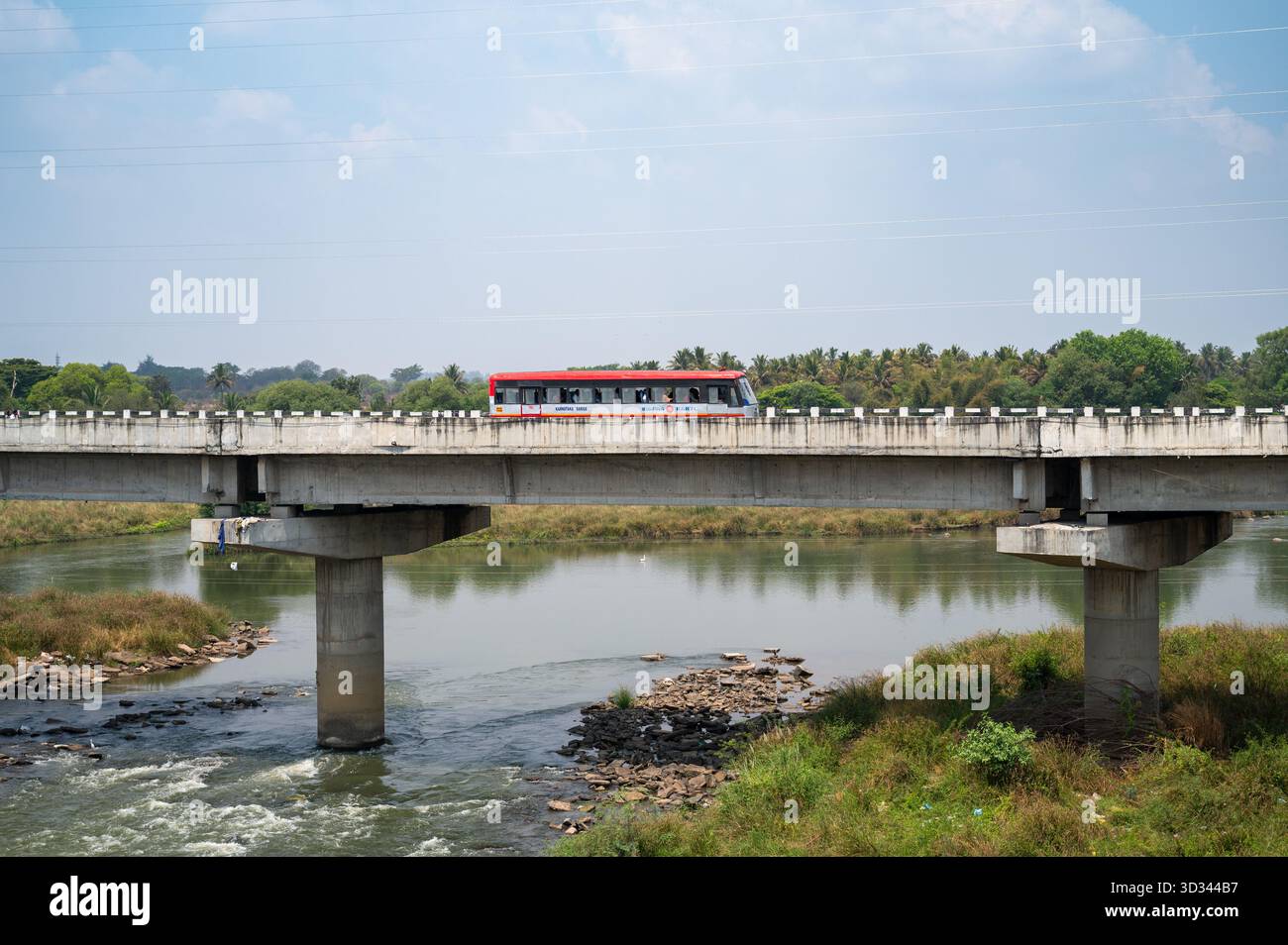 Wellesley Old Stone Bridge Over Kaveri River In Srirangapatna ...