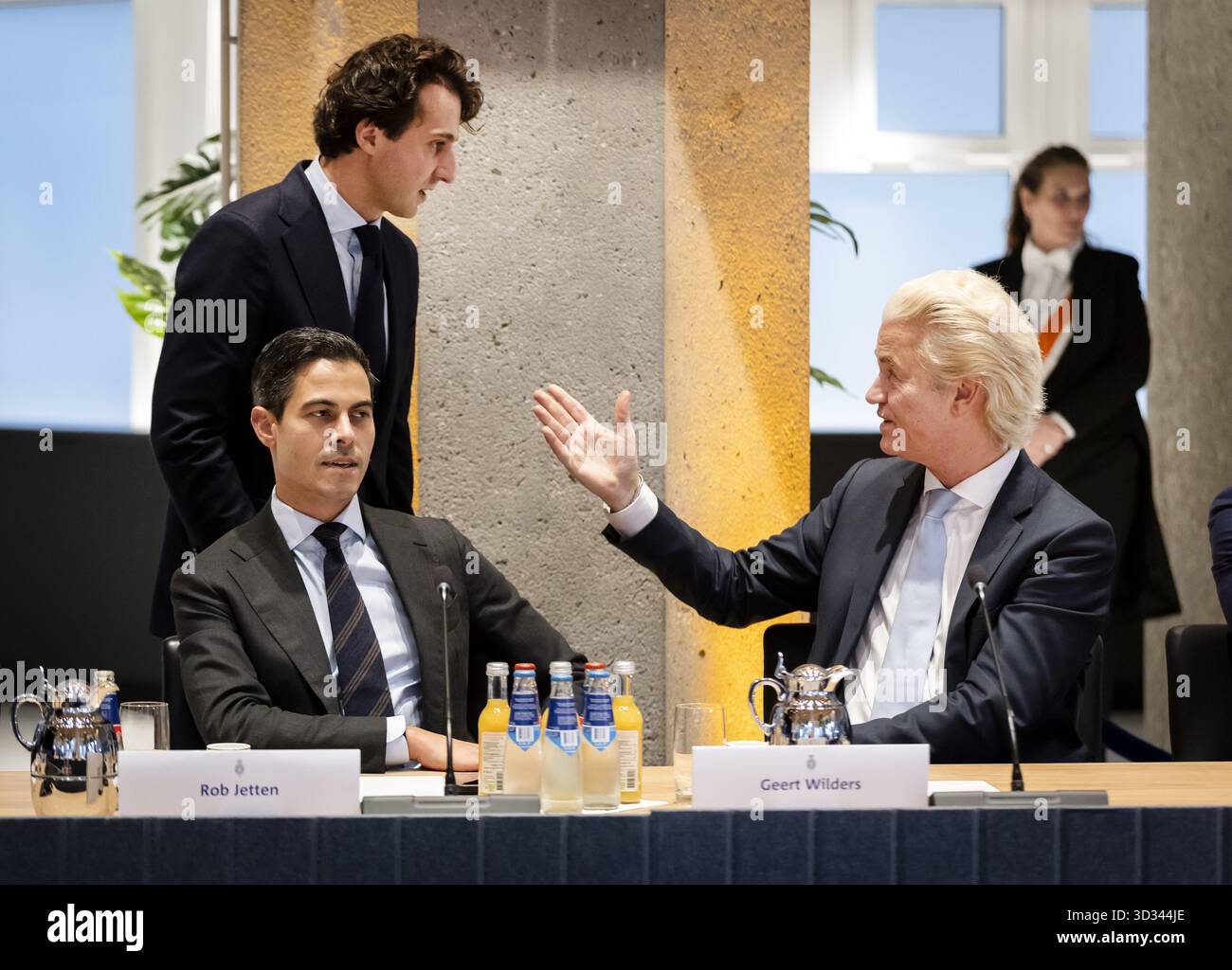 THE HAGUE – Rob Jetten (D66), Jesse Klaver (GroenLinks-PvdA), and Geert ...