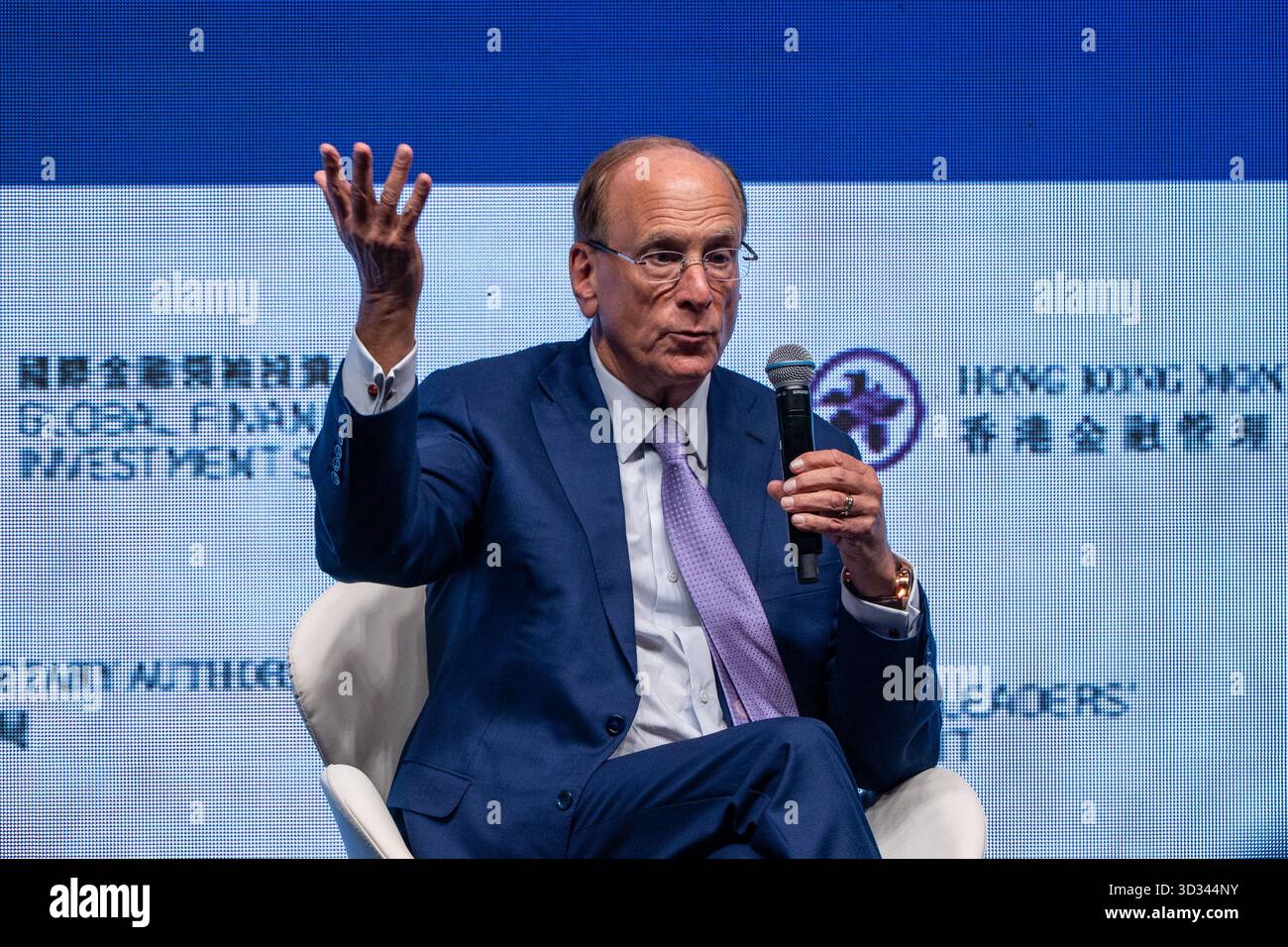Larry Fink, Chairman and CEO of BlackRock at the Global Financial ...