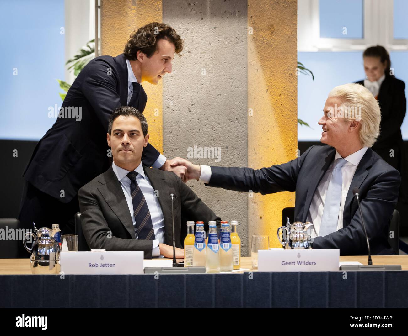 THE HAGUE – Rob Jetten (D66), Jesse Klaver (GroenLinks-PvdA), and Geert ...