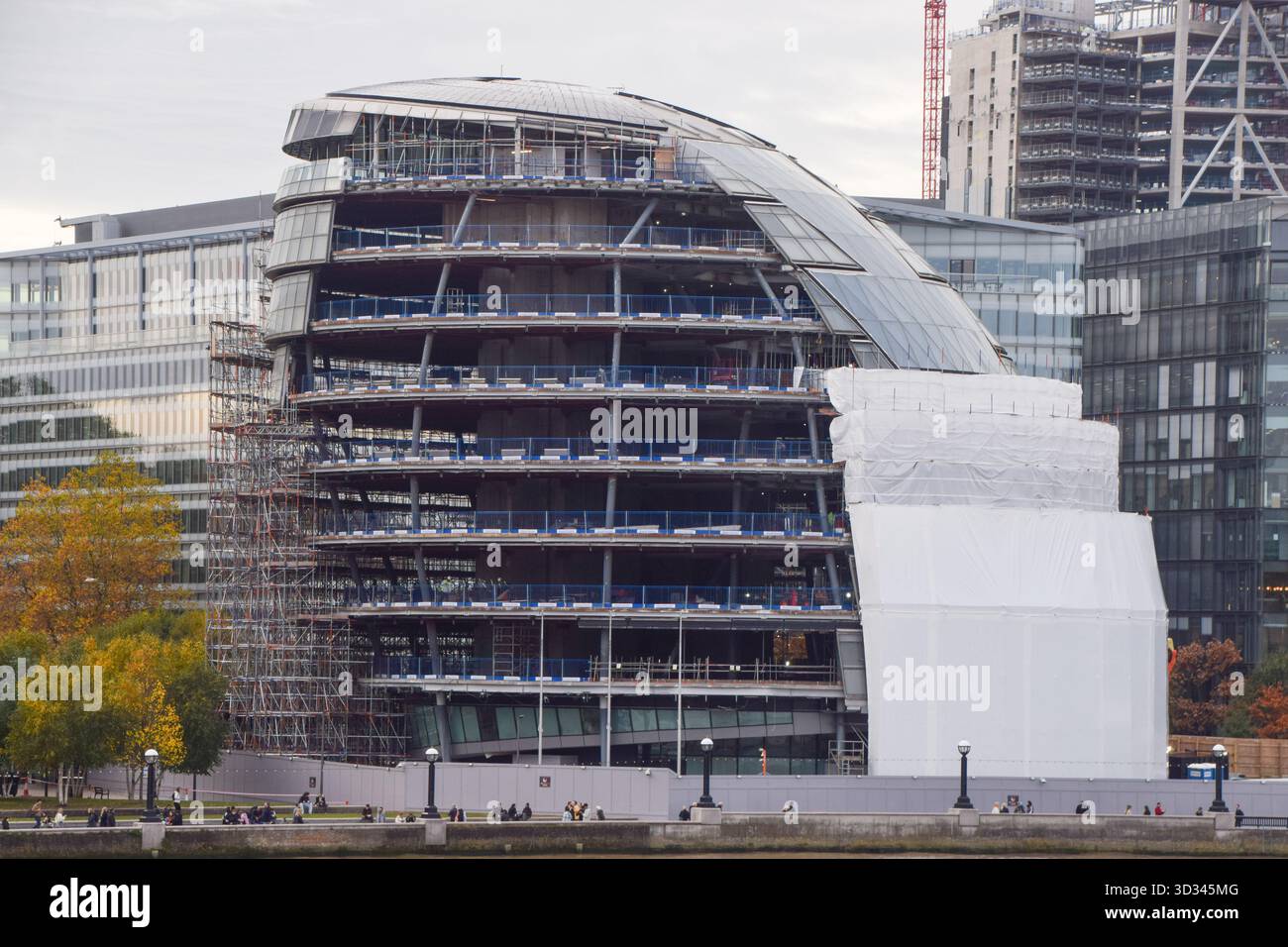 London, UK. 4th November 2025. Parts of the former City Hall building ...