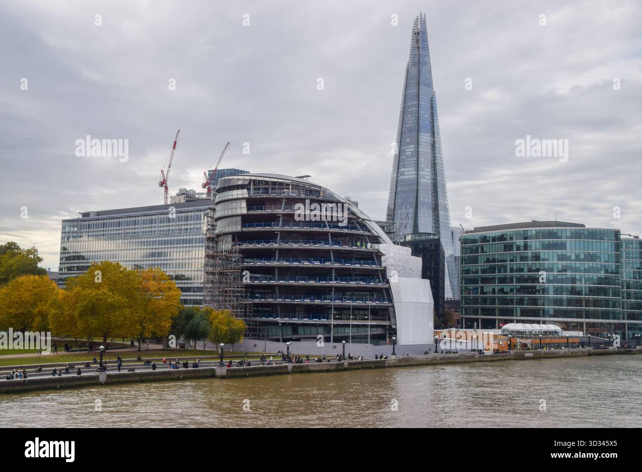 London, UK. 4th November 2025. Parts of the former City Hall building ...