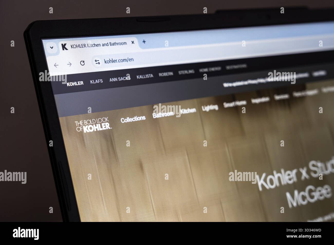 New York, USA - January 22, 2025: Kohler kitchen and bathroom design ...