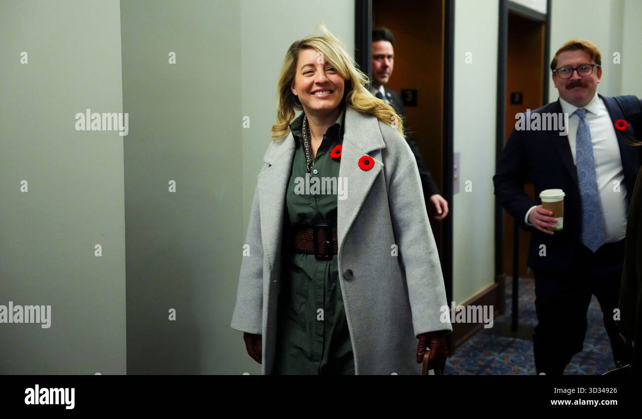 Minister of Industry Melanie Joly arrives to a cabinet meeting on ...