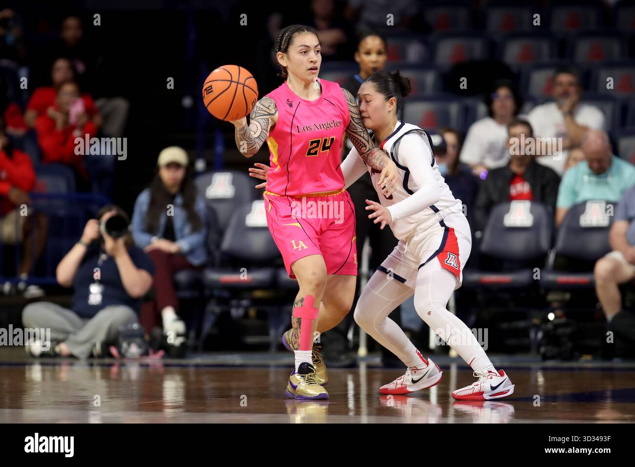 TUCSON, AZ - OCTOBER 30: Cal State LA Golden Eagles guard Nevaeh Asiasi ...