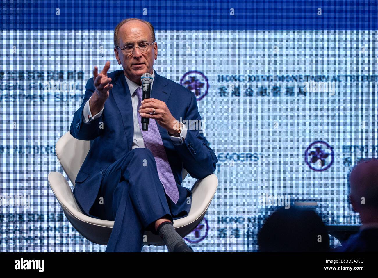 Larry Fink, Chairman and CEO of BlackRock at the Global Financial ...
