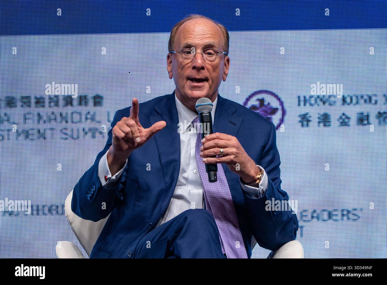 Larry Fink, Chairman and CEO of BlackRock at the Global Financial ...