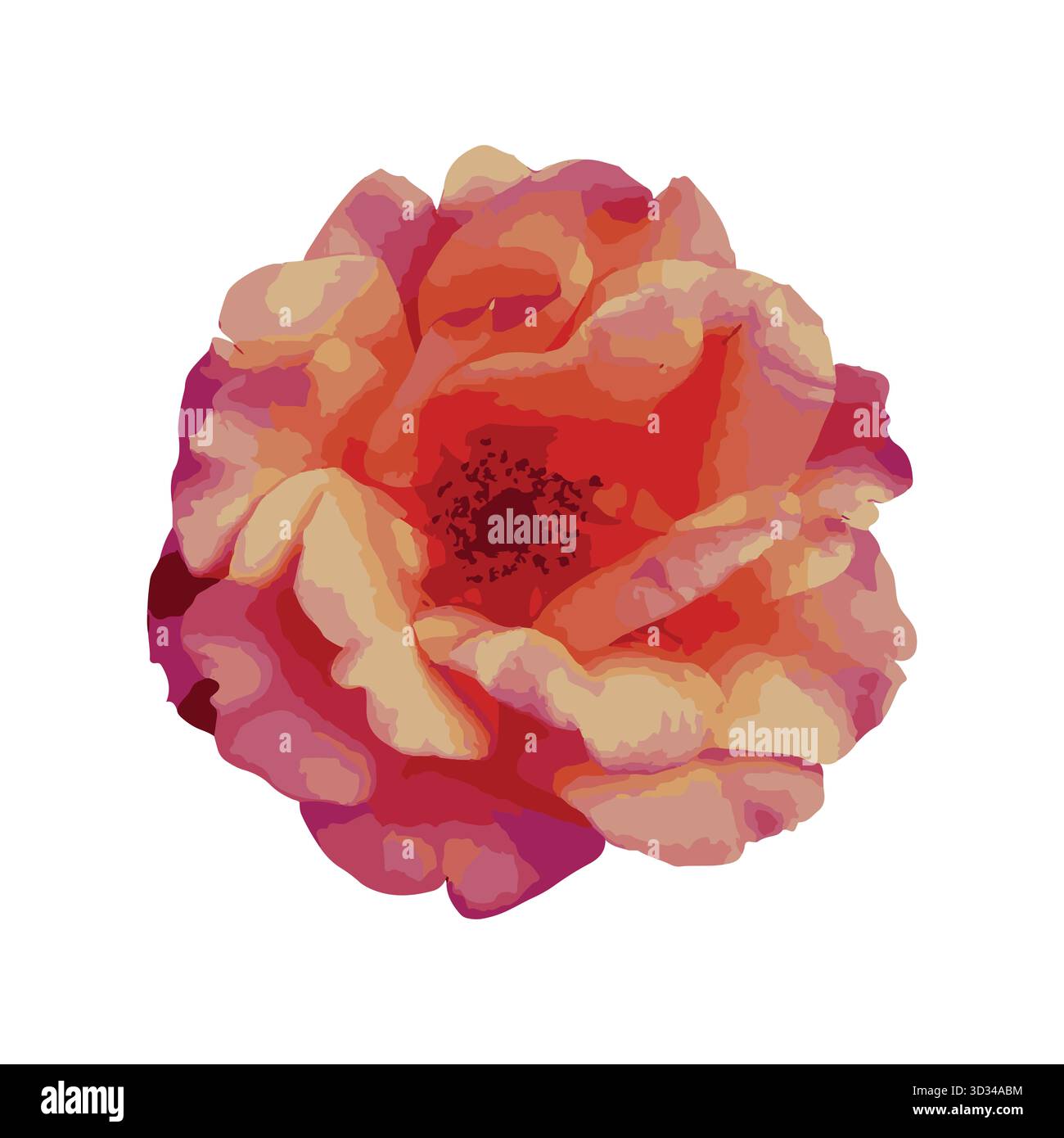 Watercolor wedding invitation blue Cut Out Stock Images & Pictures - Alamy