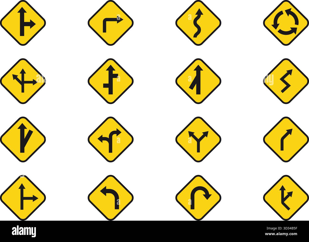 Different arrow signs set Cut Out Stock Images & Pictures - Alamy