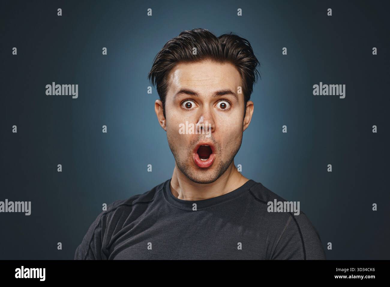 Young adult emotional man hi-res stock photography and images - Alamy