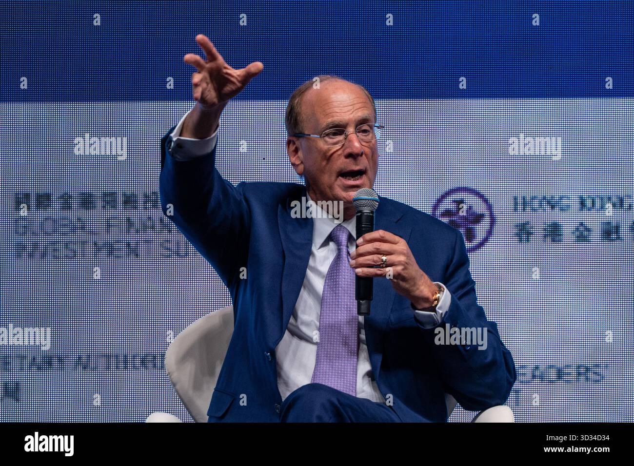 Larry Fink, Chairman and CEO of BlackRock at the Global Financial ...