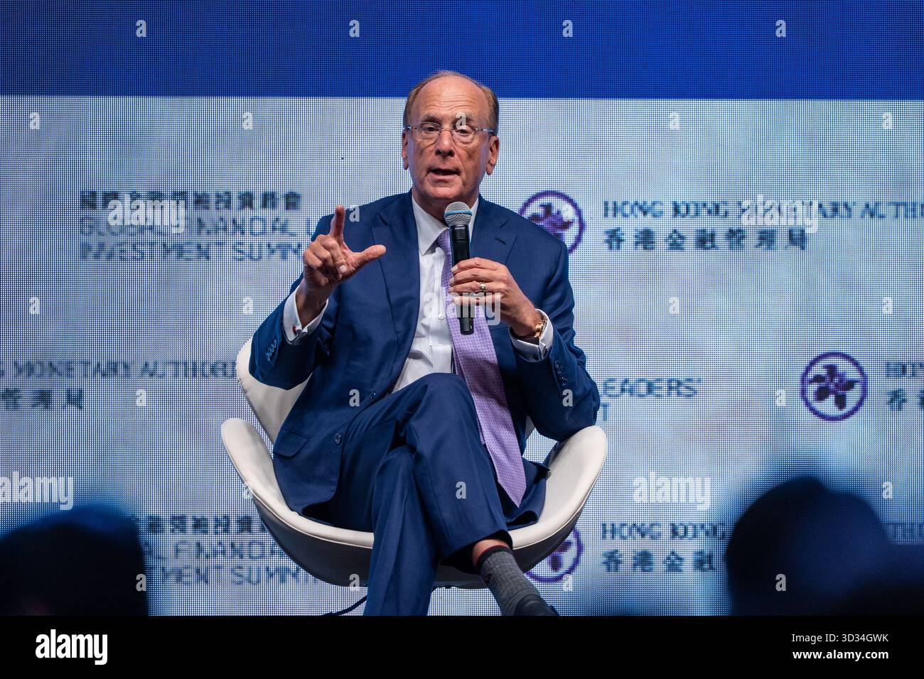 Larry Fink, Chairman and CEO of BlackRock at the Global Financial ...