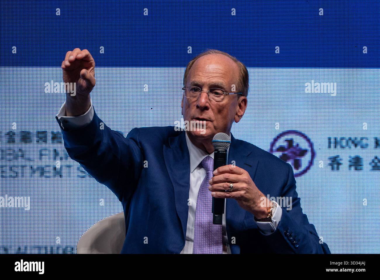 Larry Fink, Chairman and CEO of BlackRock at the Global Financial ...