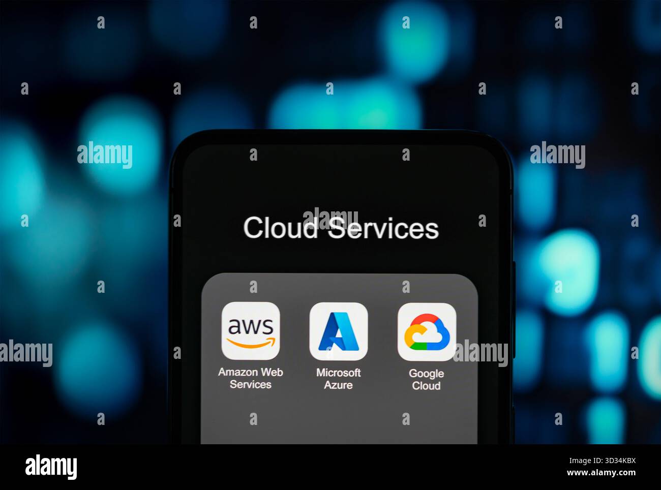 Cloud Services - Azure, AWS, and Google Cloud Stock Photo - Alamy