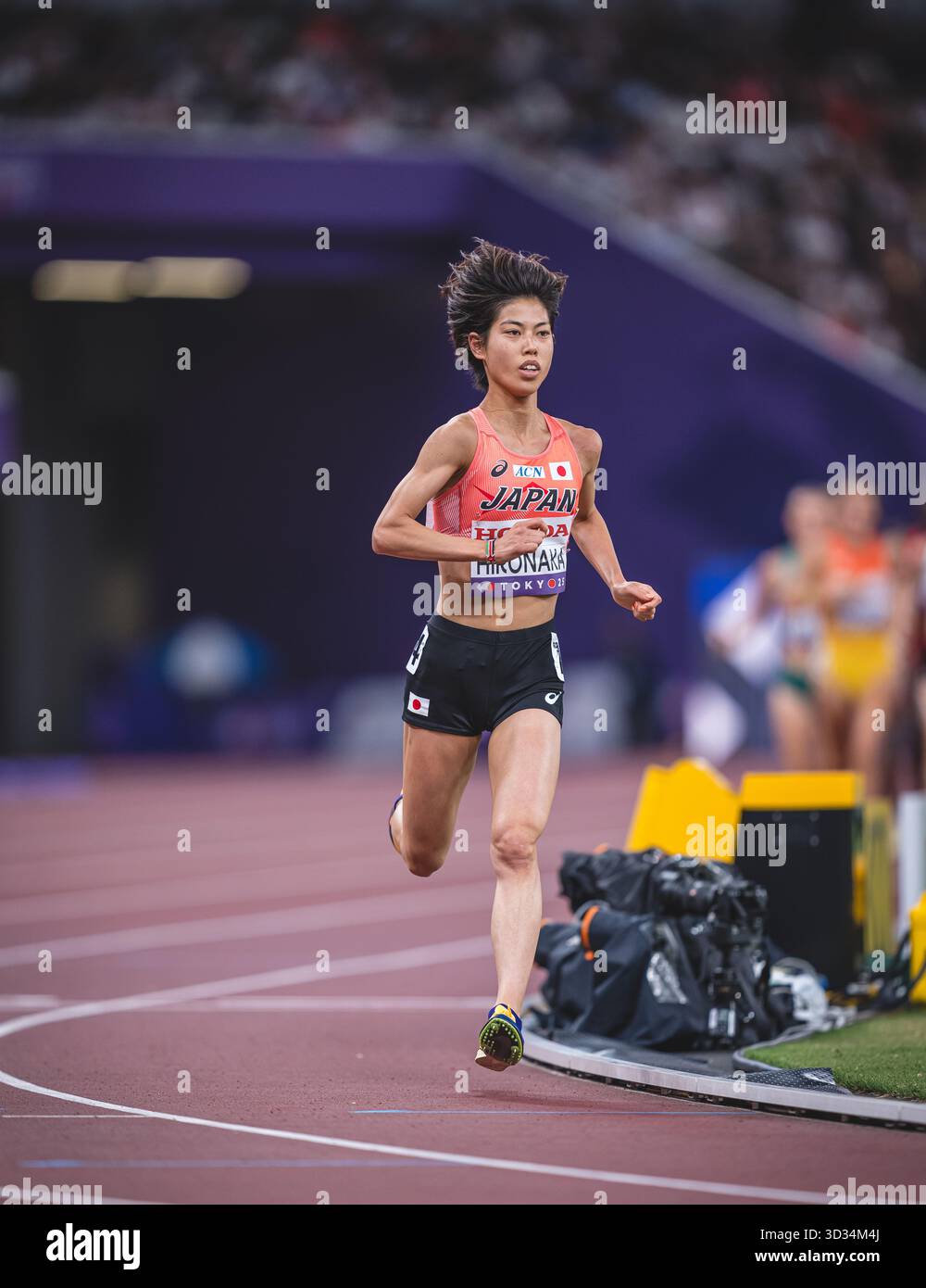 Ririka Hironaka participating in the World Athletics Championships in ...