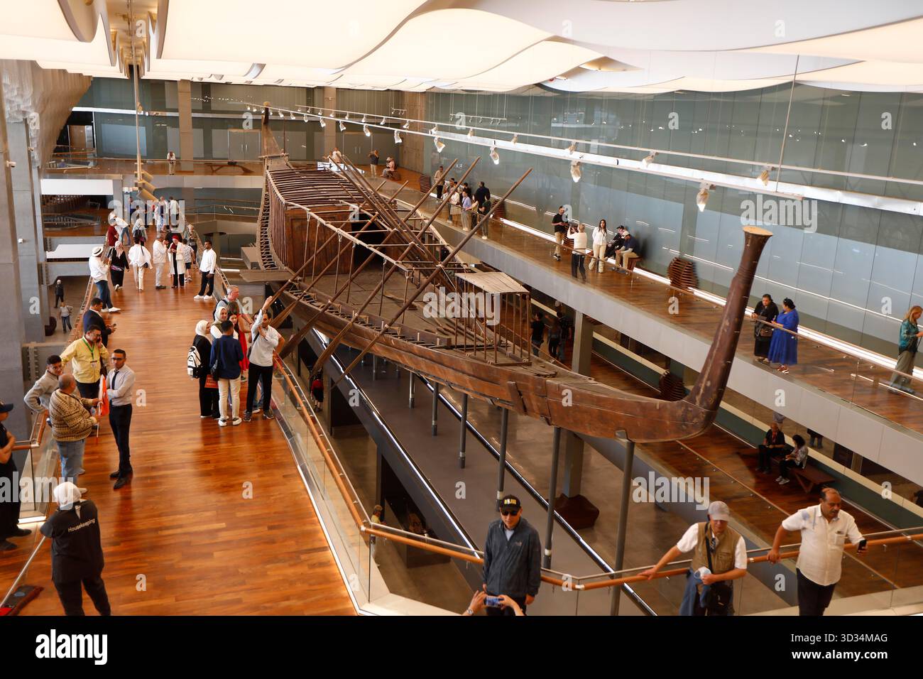 Solar boat grand egyptian museum hi-res stock photography and images ...