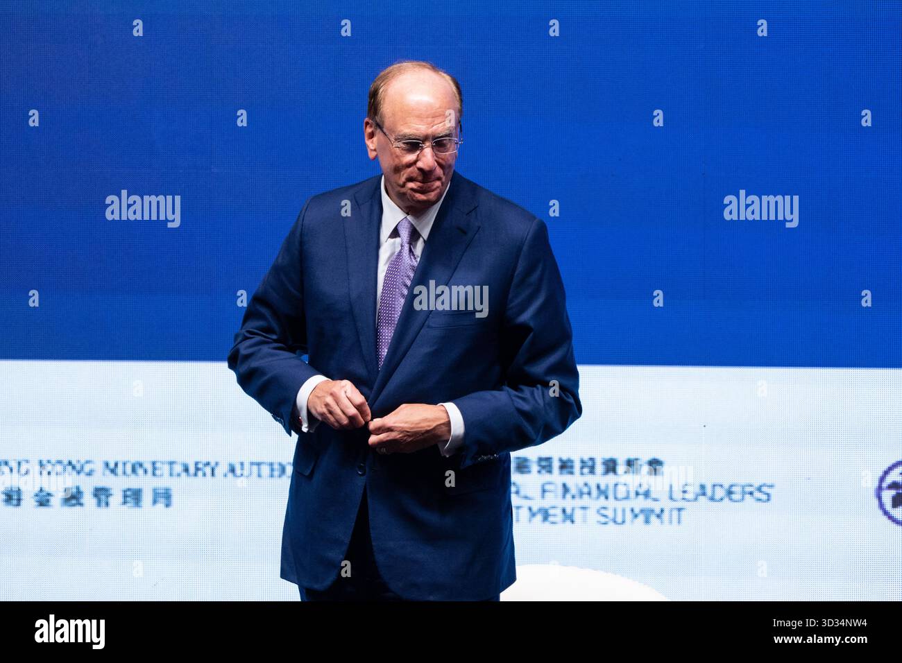 Larry Fink, Chairman and CEO of BlackRock at the Global Financial ...