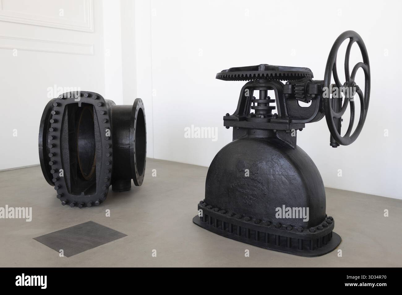Vintage rare old water intake valves from hydro power plant Stock Photo ...