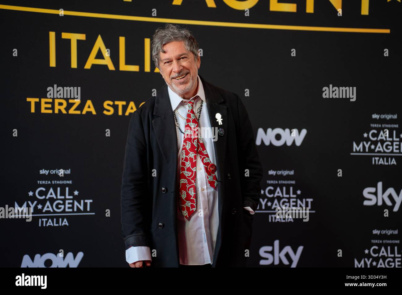 Michele Di Mauro attends the third season photocall for ''Call My Agent ...