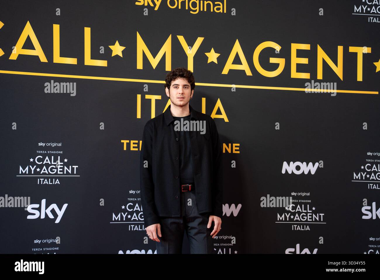 Nicolas Maupas attends the third season photocall for ''Call My Agent ...