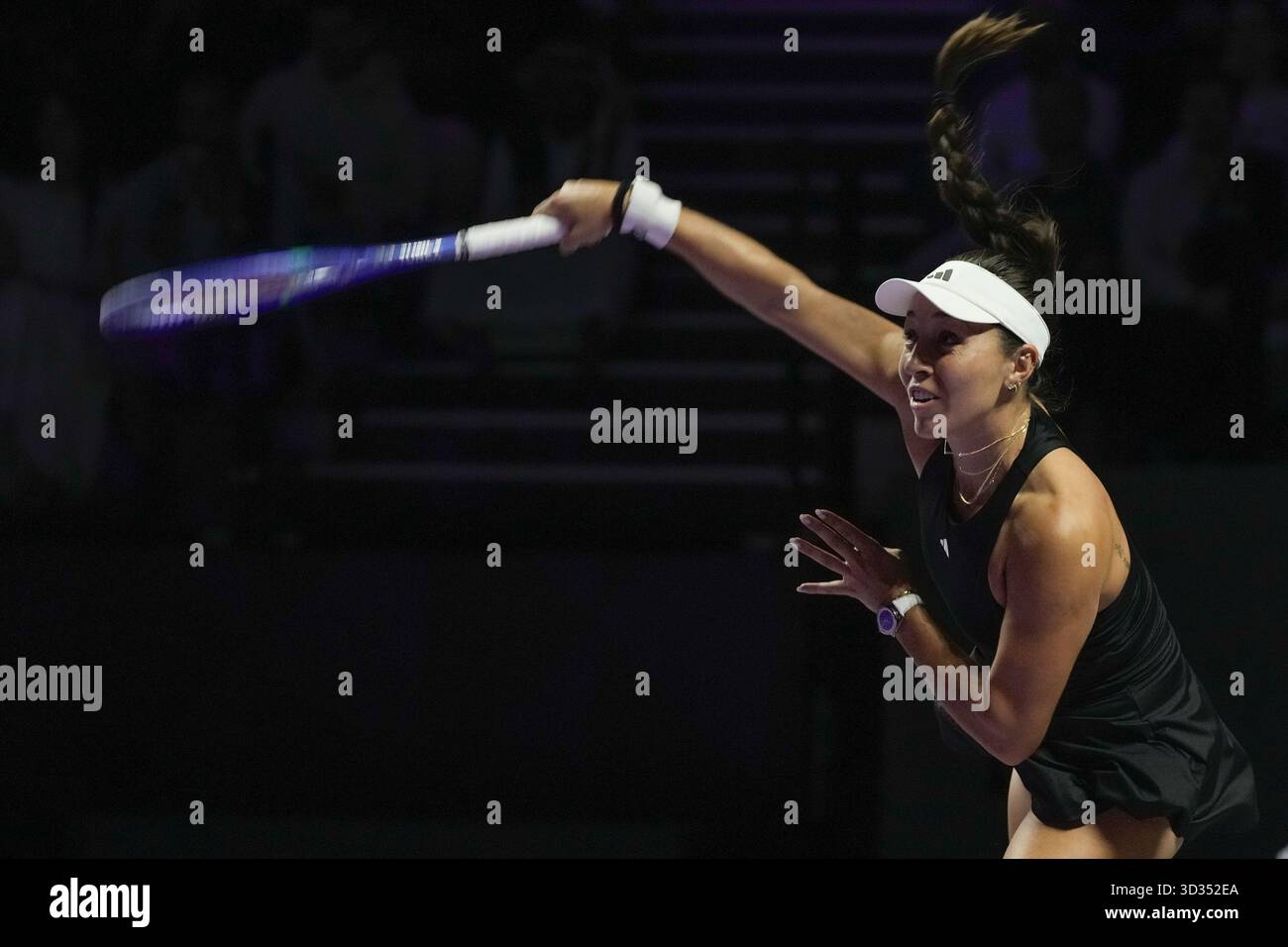 Jessica Pegula of the United States plays a shot against Aryna ...