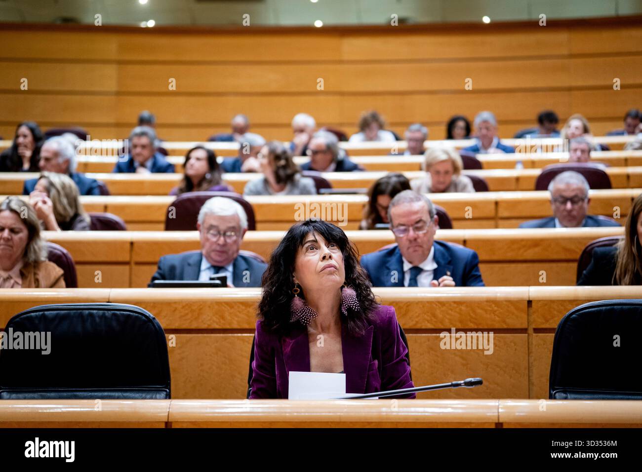 The Minister of Equality, Ana Redondo, during a plenary session on ...