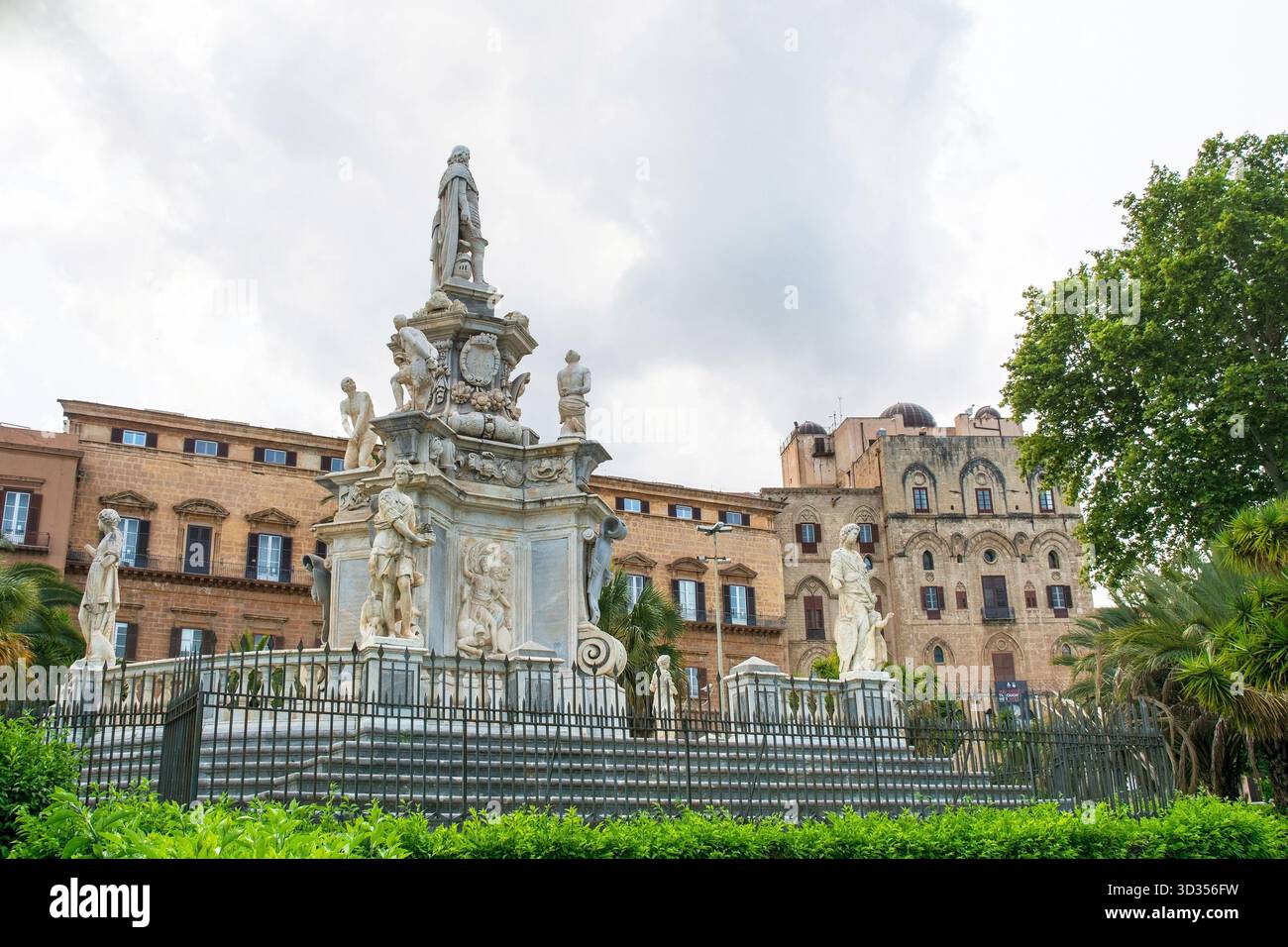Palermo, Italy - May 18 2025. The Teatro Marmoreo classical monument in ...