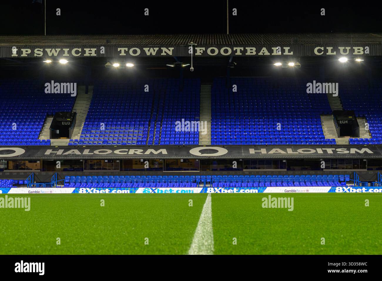 General view inside Portman Road before the Sky Bet Championship game ...