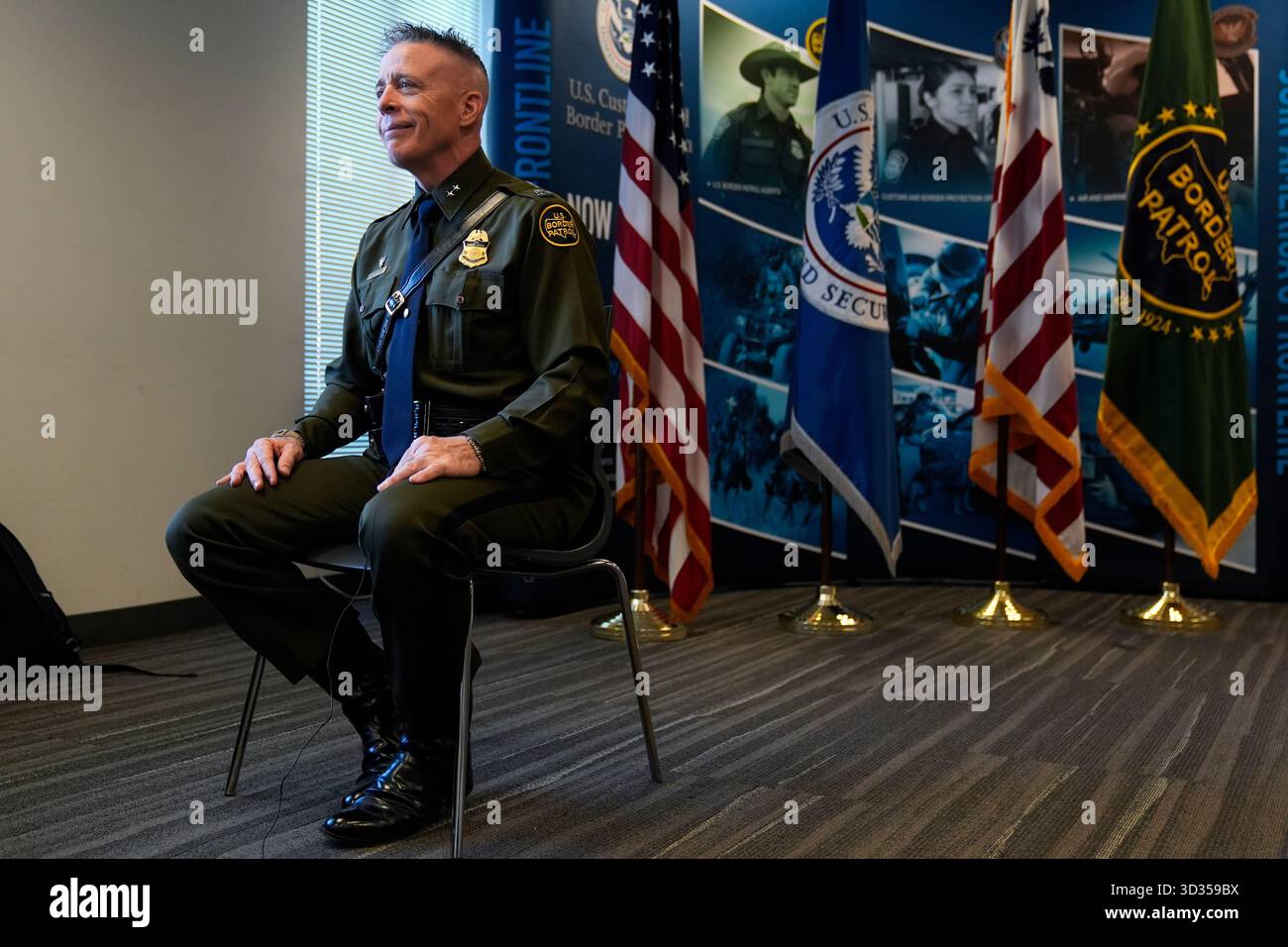 Senior U.S. Border Patrol official Greg Bovino speaks to Associated ...