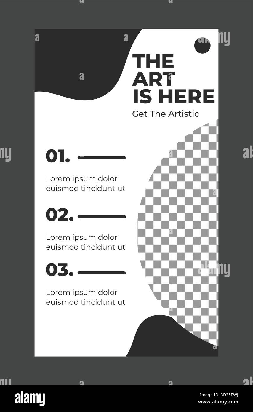 Social media post template Black and White Stock Photos & Images - Alamy