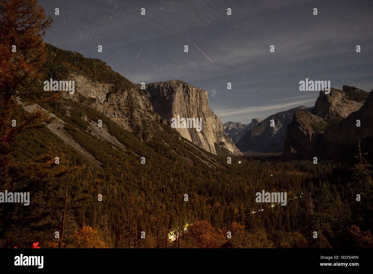 El Capitan, center, is seen in Yosemite National Park, Calif., Thursday ...