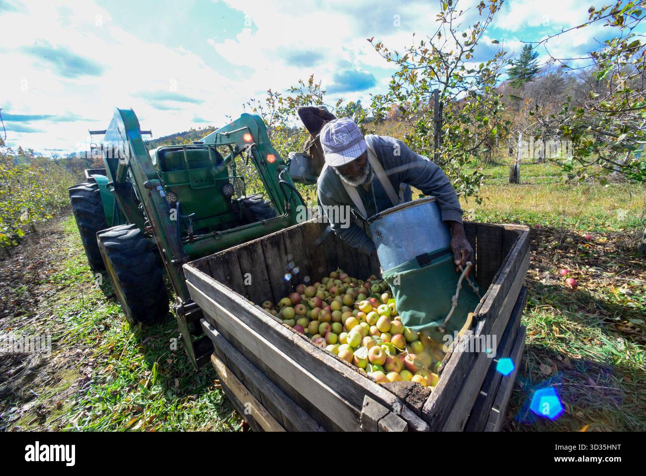 Regan Mendez, a migrant worker from the island nation of Jamaica ...