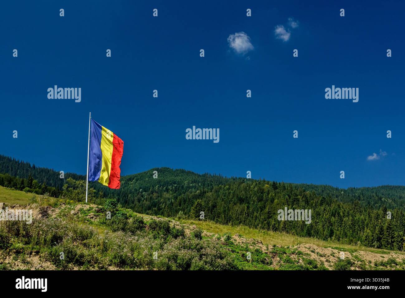 Vibrant colors romanian flag hi-res stock photography and images - Alamy