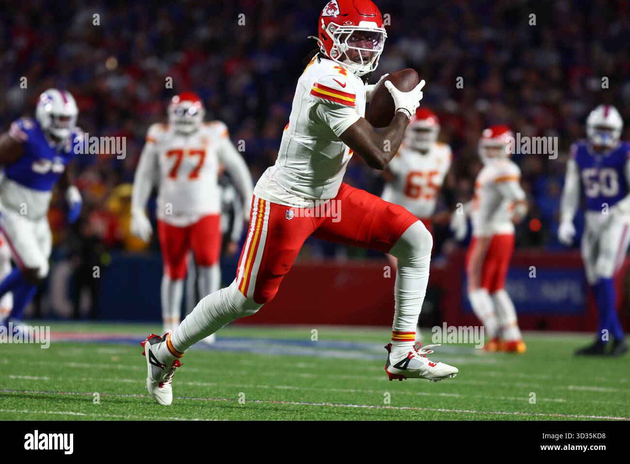Kansas City Chiefs wide receiver Rashee Rice (4) makes a catch during ...