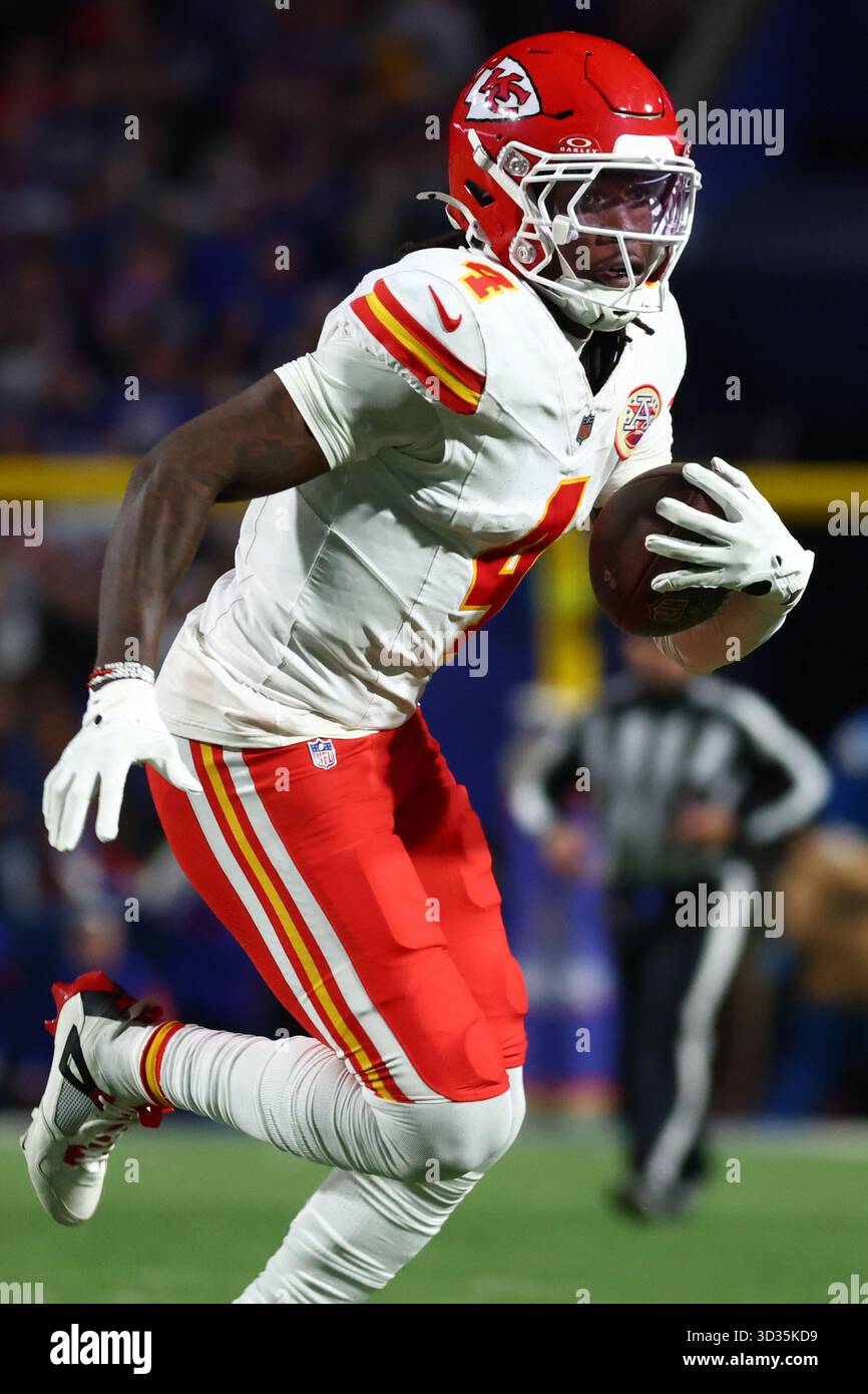 Kansas City Chiefs wide receiver Rashee Rice (4) makes a catch during ...
