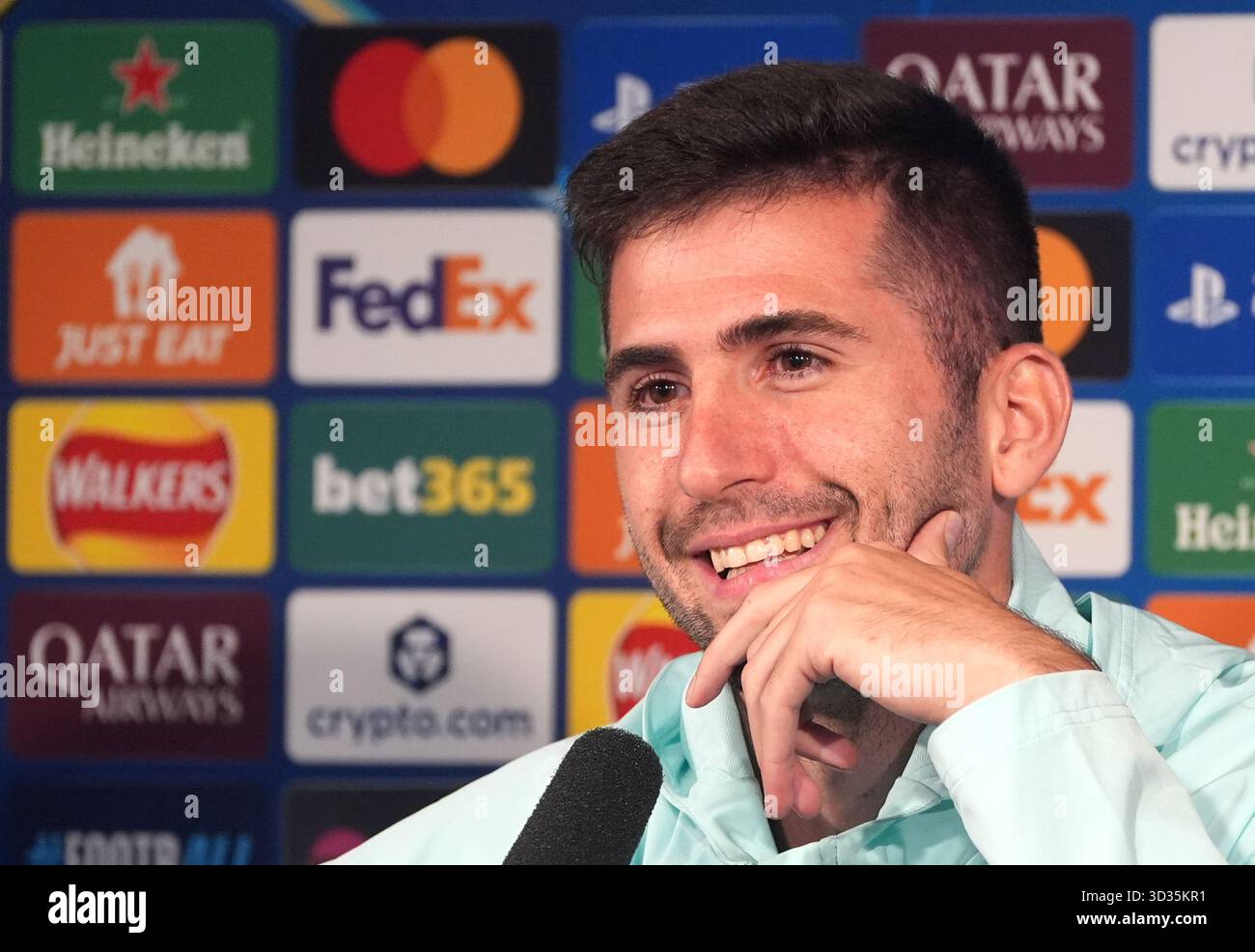 Athletic Bilbao's Jesus Areso during a press conference at St James ...