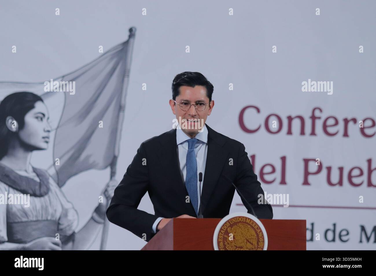 Roberto Velasco Alvarez, Undersecretary for North America speaks during ...